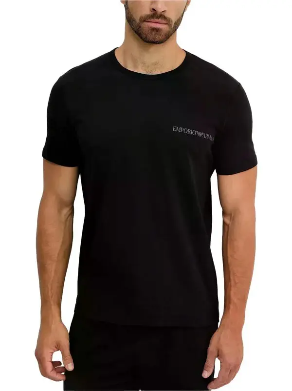 Armani Exchange Logo-print Short-sleeve T-shirt - Black
