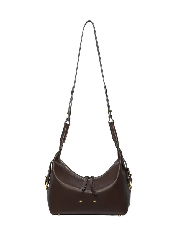 Fabrique Clio Slouchy Swing Bag In Smooth Top-grain Leather - Red
