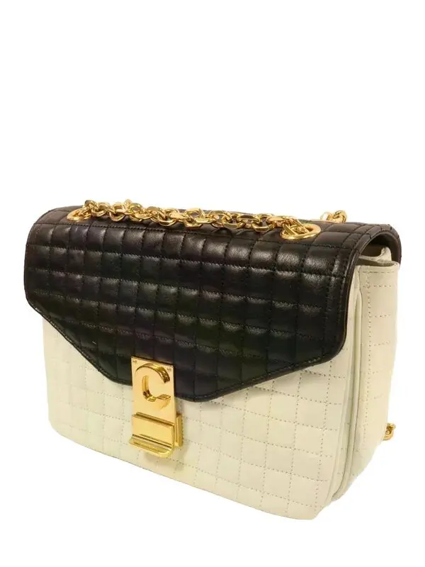Celine Quilted C Shoulder Bag - Neutrals
