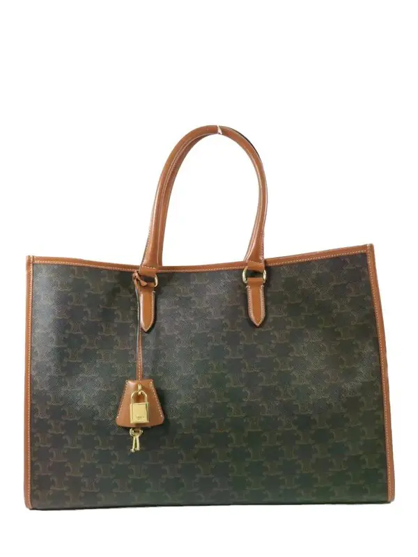 Celine Triomphe Cabas Tote Bag - Brown