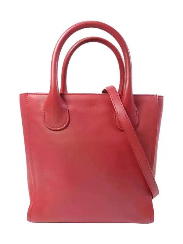 Chloé Small Joyce Calfskin Tote Bag - Red