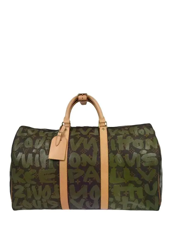 LOUIS VUITTON Graffiti Keepall Duffle Bag - Green