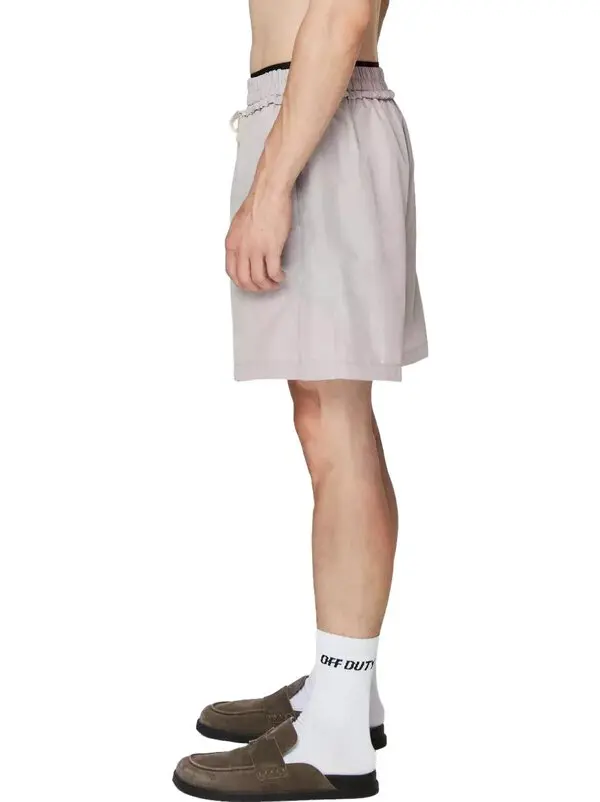 OFF DUTY Molt Logo-jacquard Shorts - Grey