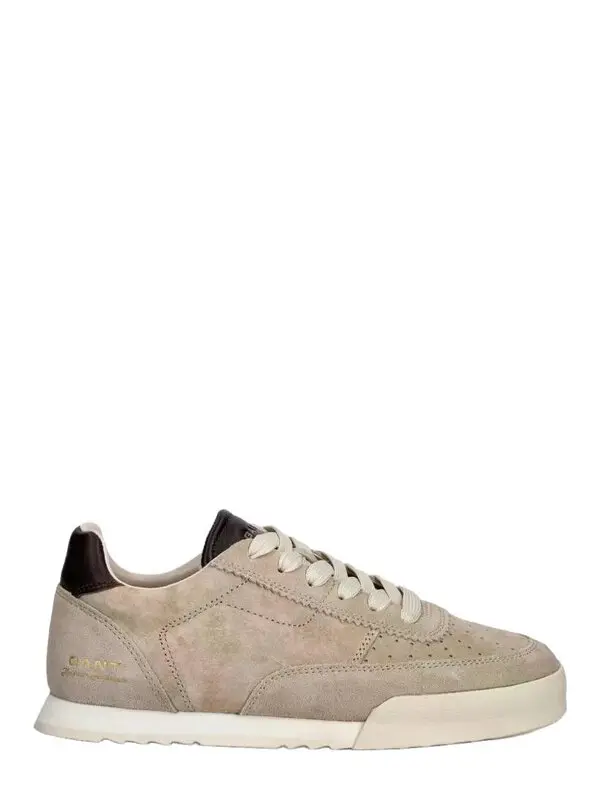 Gant Baylle Suede-panelled Perforated Sneakers - Neutrals