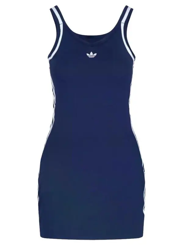 Adidas Embroidered Logo Dress - Blue