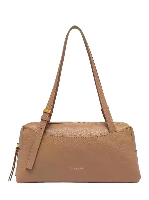 GIANNI CHIARINI Dea Grained Leather Shoulder Bag - Neutrals