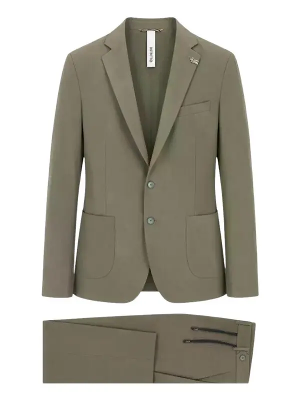 DISTRETTO 12 Notched-lapel Single-breasted Suit - Green
