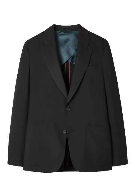 Paul Smith Two-ply Merino Wool Patch-pocket Blazer - Black