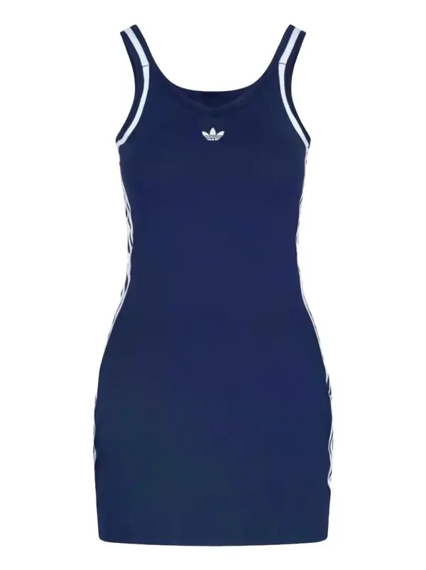 Adidas Embroidered Logo Dress - Blue