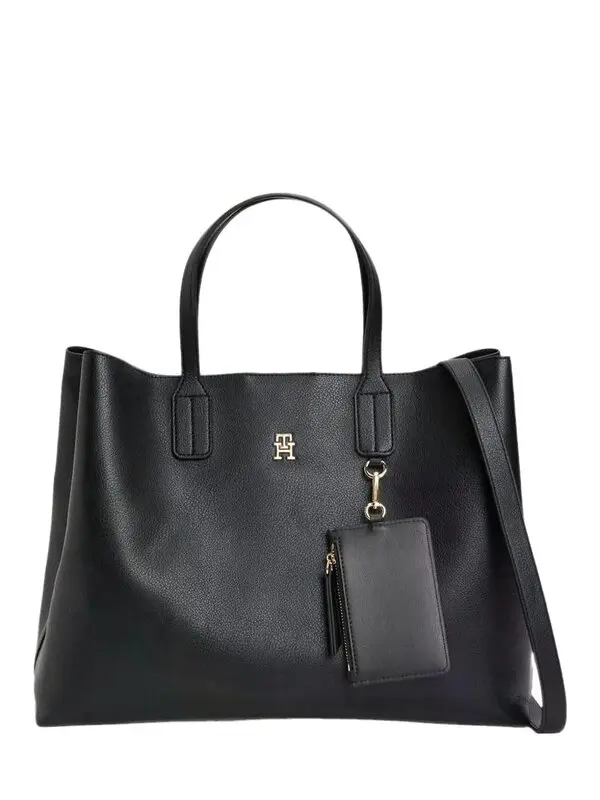 Tommy Hilfiger Logo-plaque Tote Bag - Black