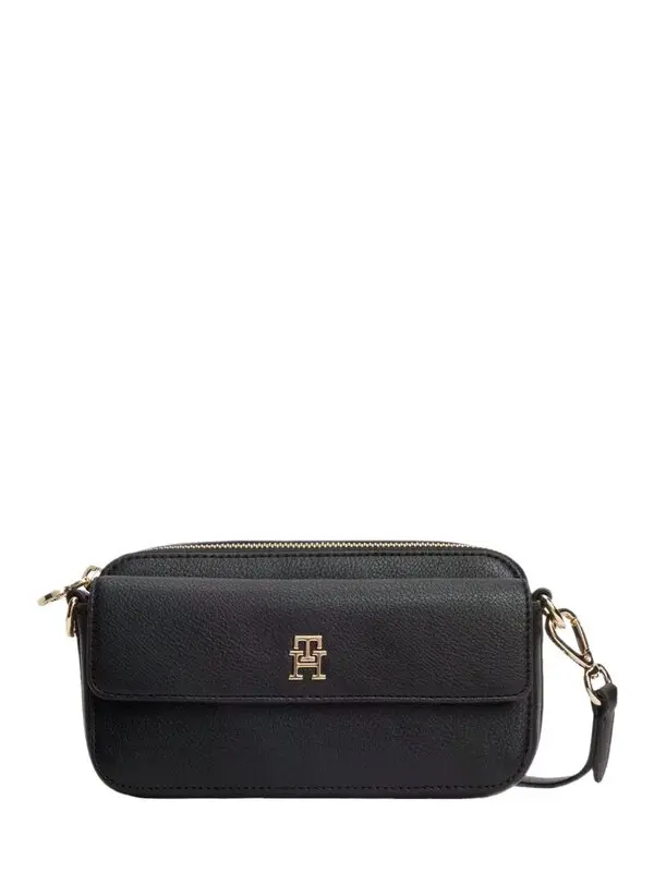 Tommy Hilfiger Grained Texture Shoulder Bag - Black