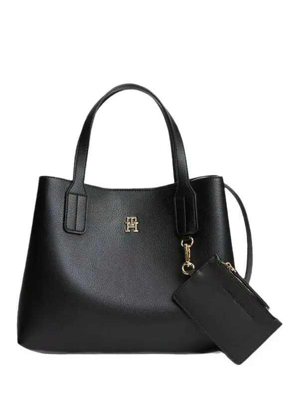 Tommy Hilfiger Logo-plaque Shoulder Bag - Black