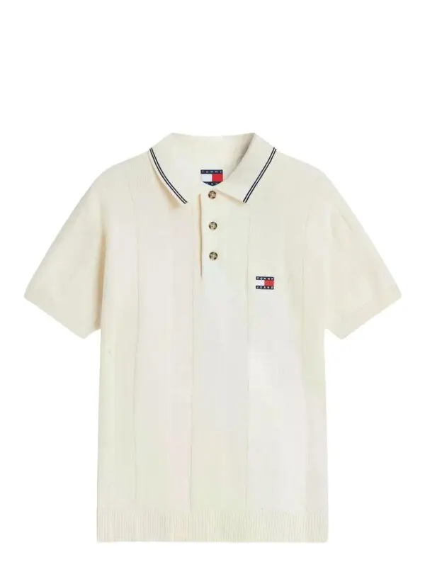 Tommy Hilfiger Logo-patch Polo Shirt - Neutrals