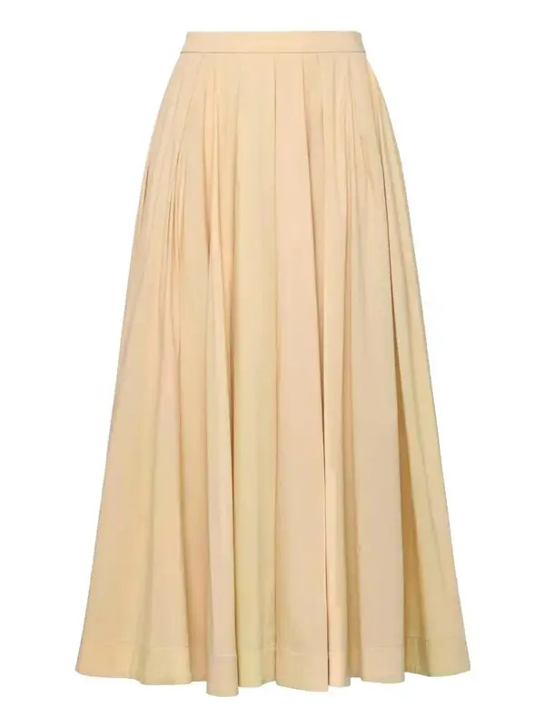 Cinq À Sept Doran Pleated A-line Skirt - Neutrals