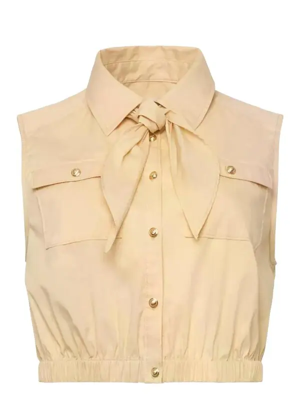 Cinq À Sept Sleeveless Tie-neck Top - Neutrals
