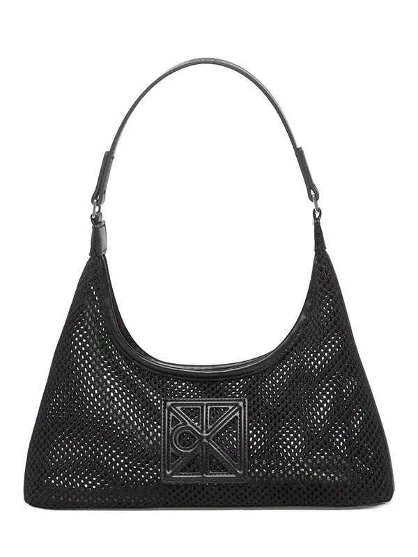 Calvin Klein Patch Shoulder Bag - Black