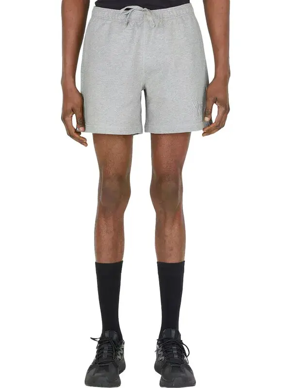 MORE JOY Drawstring Logo Track Shorts - Grey