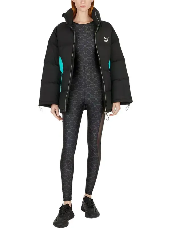 PUMA Long-sleeve Patterned Bodysuit - Black