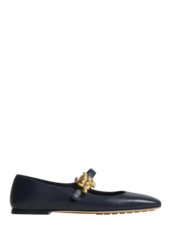 Bottega Veneta Charlotte Mary-jane Ballerina - Midnight