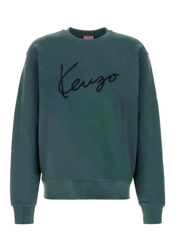 Kenzo Signature Embroidered Sweater - Blue