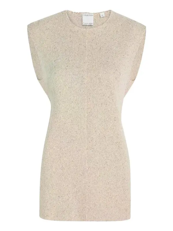 Calvin Klein Padded Shoulder Sweater - Neutrals