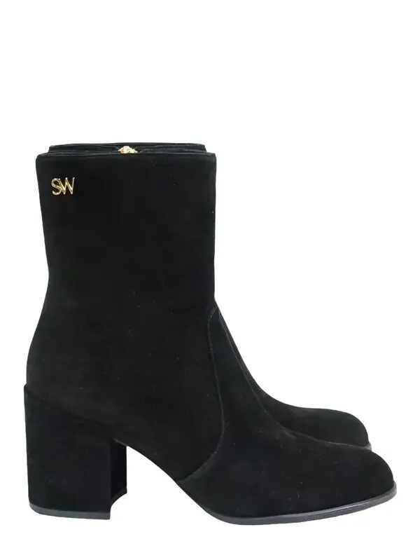 STUART WEITZMAN Quinn Block Heel Ankle Boots - Black