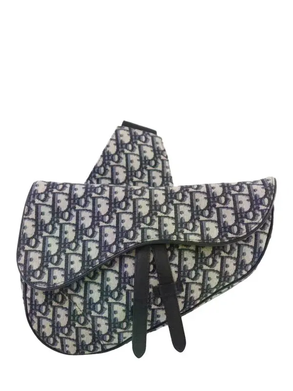 Dior Oblique Saddle Belt Bag - Blue