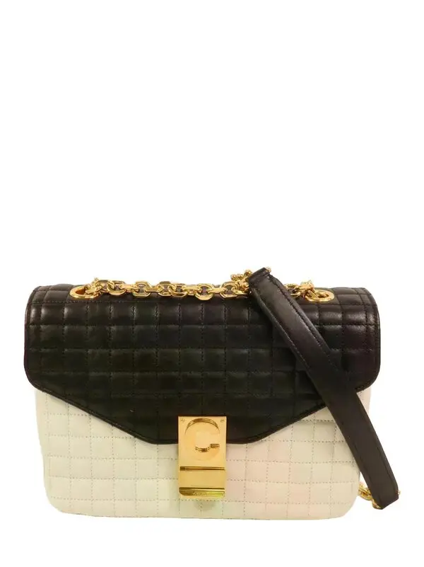 Celine Quilted C Shoulder Bag - Neutrals