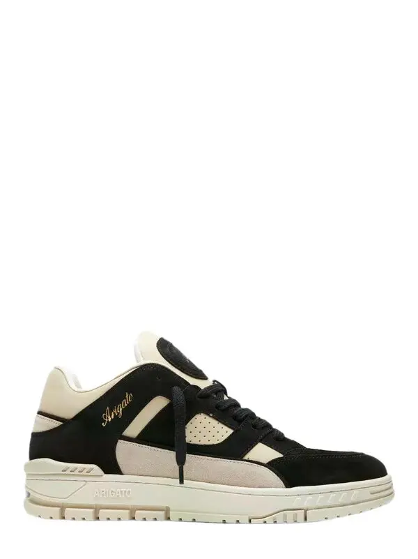 Axel Arigato Area Lo Panelled Suede Sneakers - Black