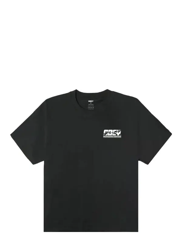 Obey Propaganda Services Logo-print T-shirt - Black