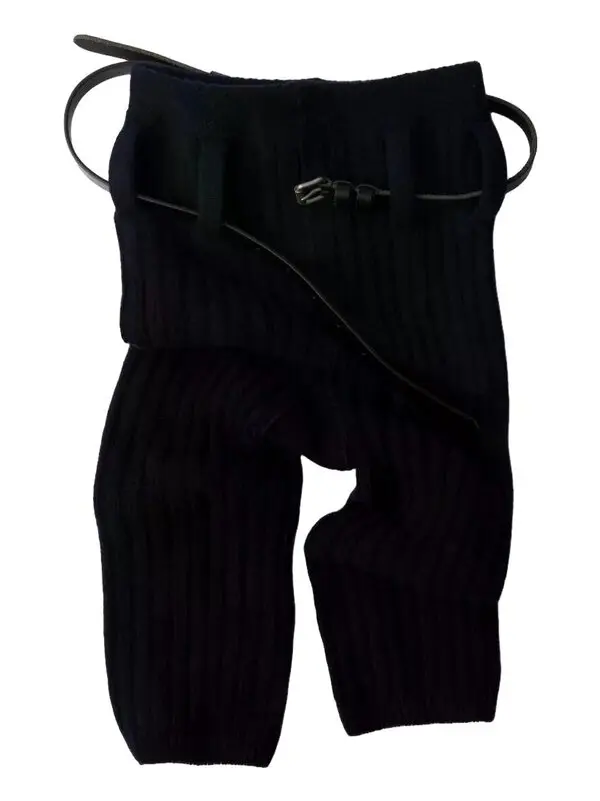 Prada Wool And Cashmere Short Leggings - Blue
