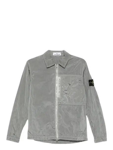 Stone Island Basic Shirt Coat - Pearl Grey