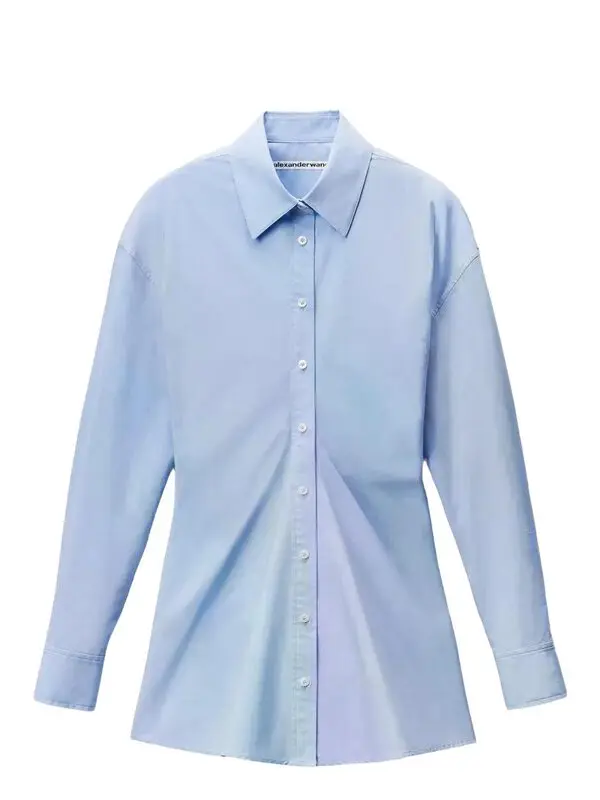 Alexander Wang Zip Shirt Dress - Blue