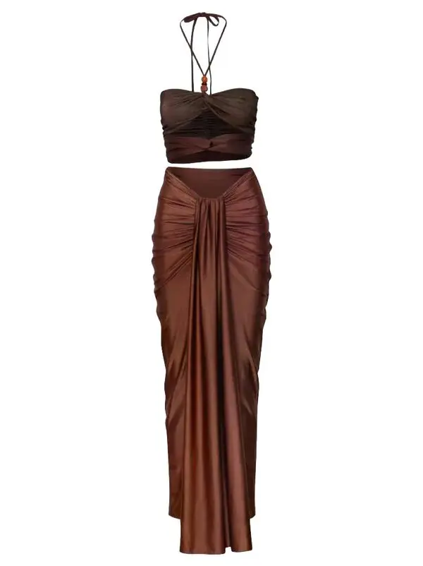 BAOBAB Dawn Cut-out Dress - Brown