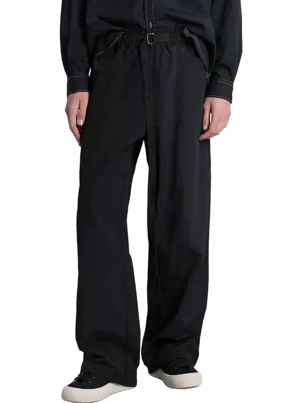 PAURA Brooklyn Belted Wide Leg Trousers - Black