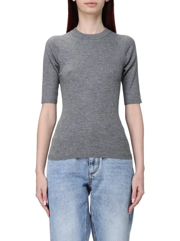 Brunello Cucinelli Ribbed Knit Top - Grey