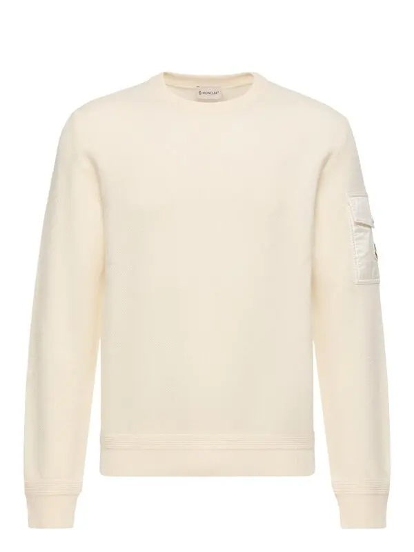 Moncler Wool Sweater - White