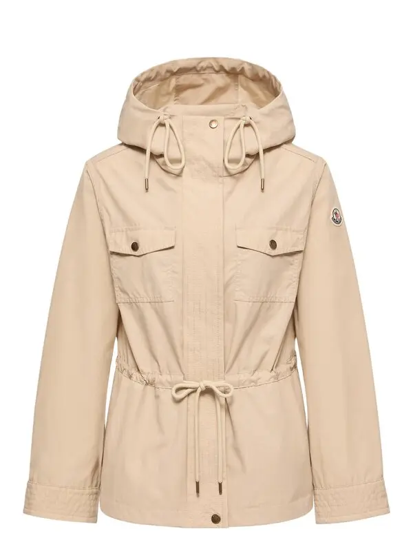 Moncler Serin Hooded Parka - Beige