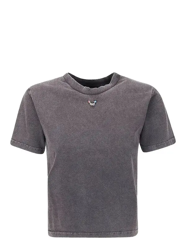 Ottolinger Pierced Fitted T-shirt - Black