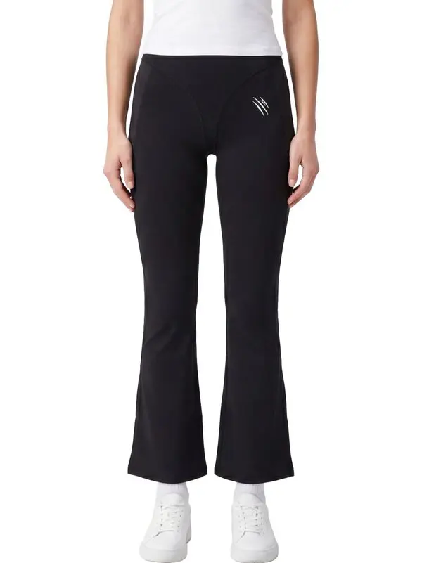 PLEIN SPORT Flare Pants - Black