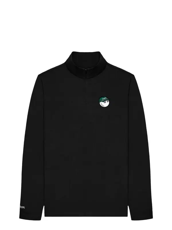 MALBON Quarter Zip Sweatshirt - Black