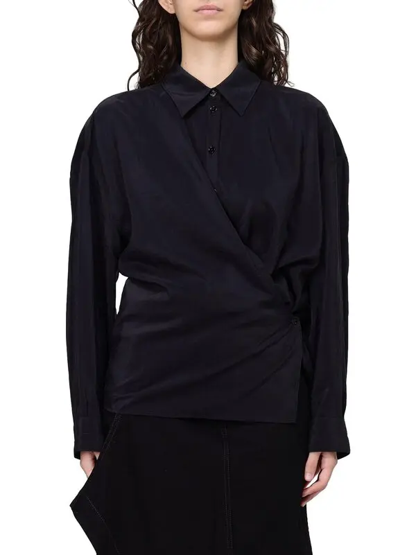 LEMAIRE Draped Shirt - Black