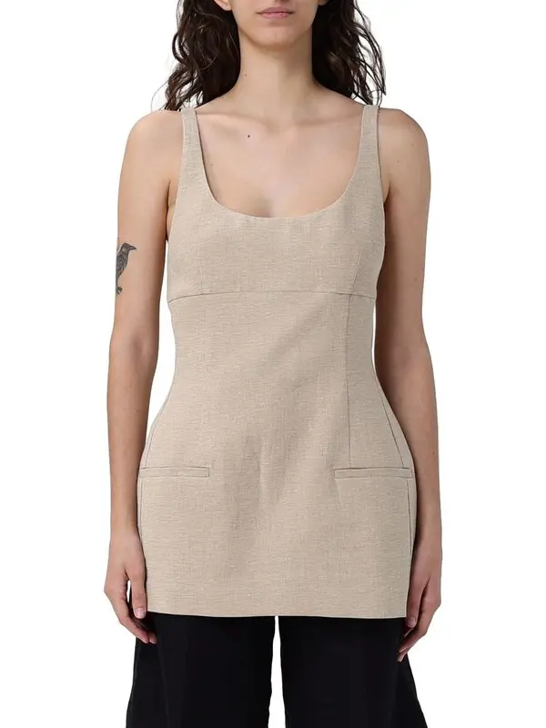 TELA Sleeveless Top - Beige