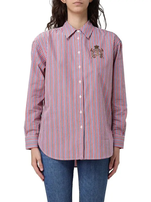 Ralph Lauren Striped Cotton Shirt - Orange