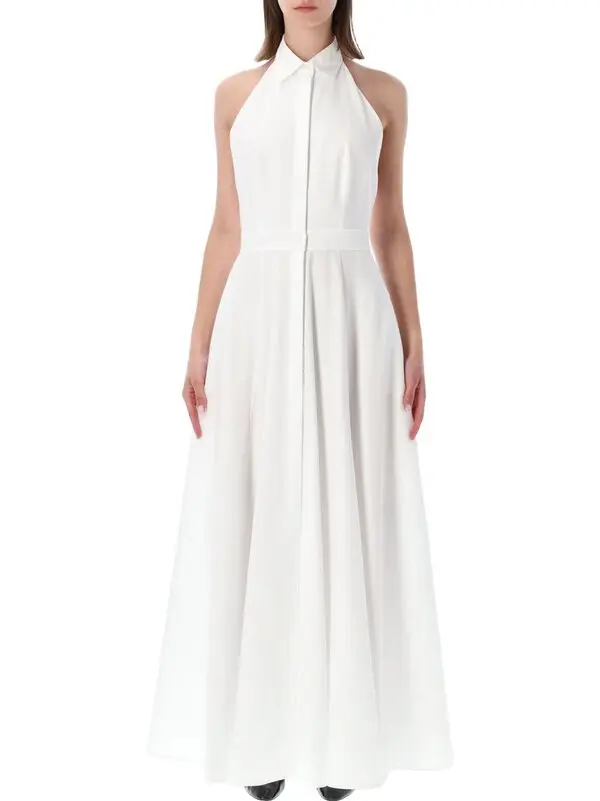 Ralph Lauren Halter Neck Maxi Dress - White