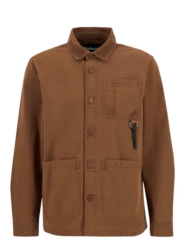 Barbour Bowland Garment Dyed Overshirt - Tan