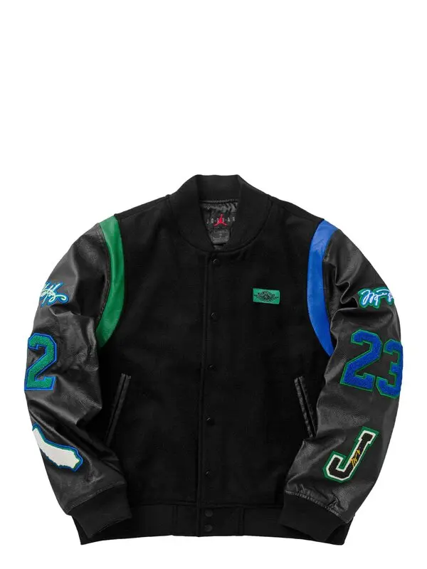 JORDAN X Aleali May Varsity Jacket - Black