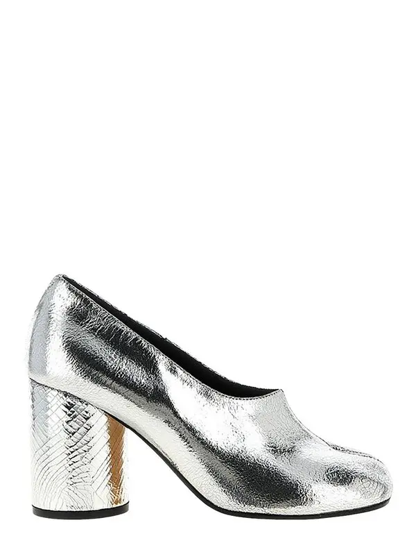 MAISON MARGIELA Tabi Ankle Boot 'cracked Metallic - Silver