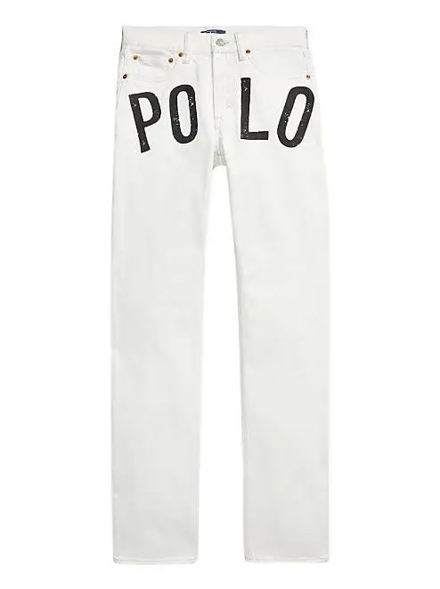 Polo Ralph Lauren Branded Straight-leg Denim Jeans - Laurea Wash