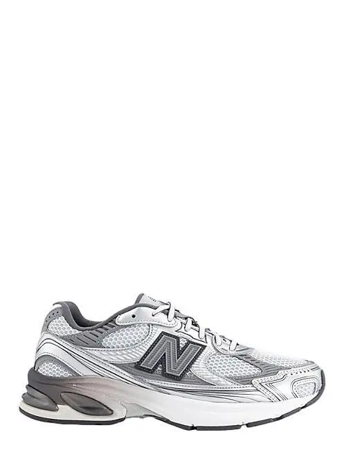 NEW BALANCE 2010 Mesh And Faux-leather Trainers - Black Silver Metallic  S